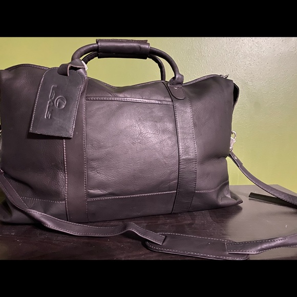 Lexus | Bags | Lexus Brown Leather Duffle Overnight Bag | Poshmark